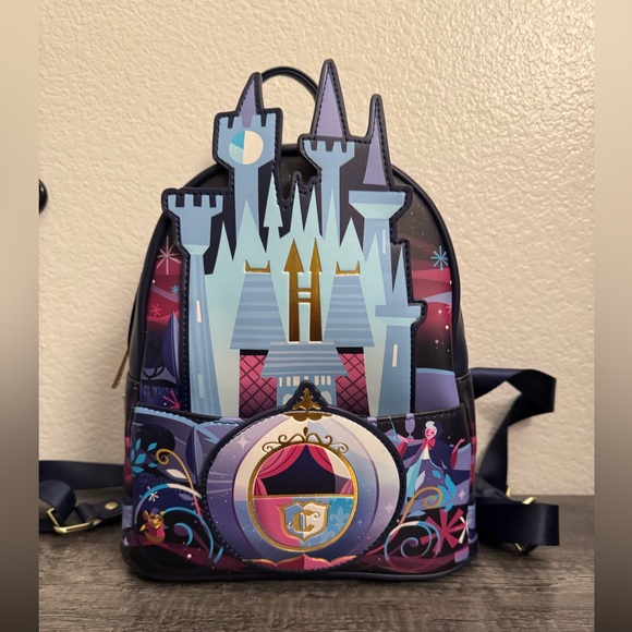 Disney | Bags | Loungefly Disney Cinderella Princess Castle Series And ...